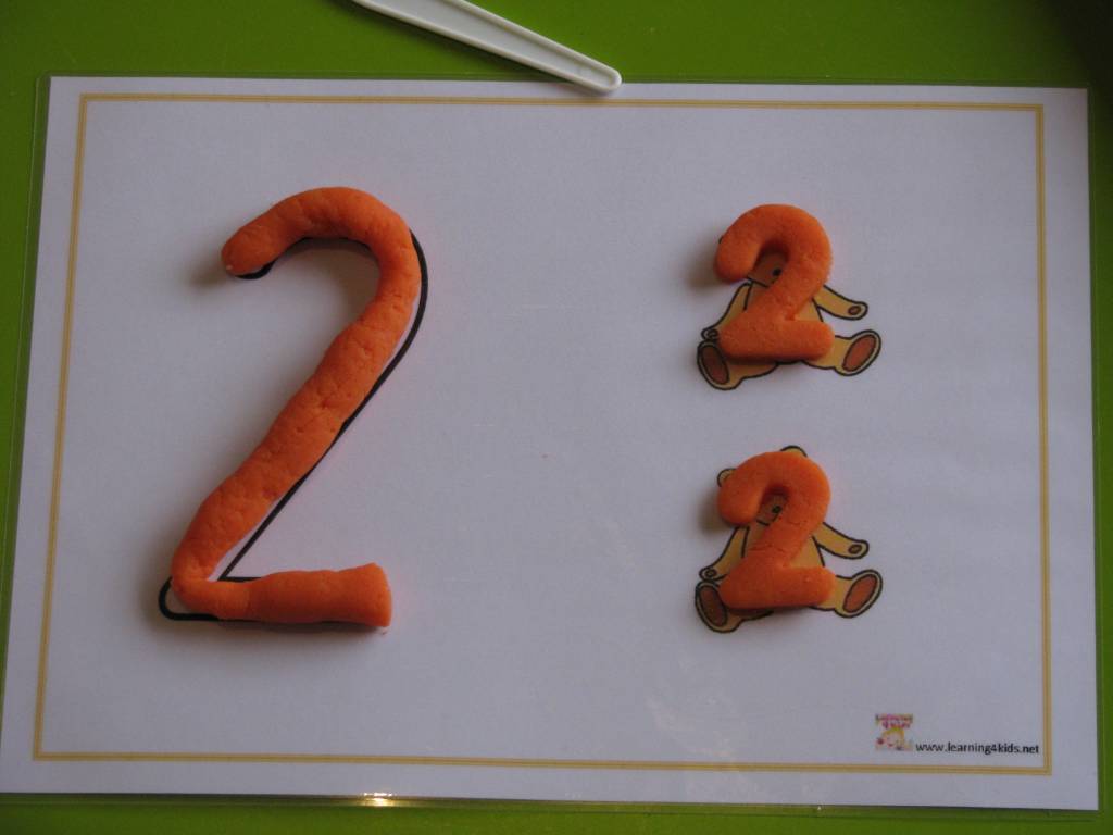 Number Play Dough Learning 4 Kids