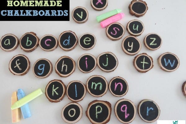 DIY Chalkboard Branch Circles | Learning 4 Kids