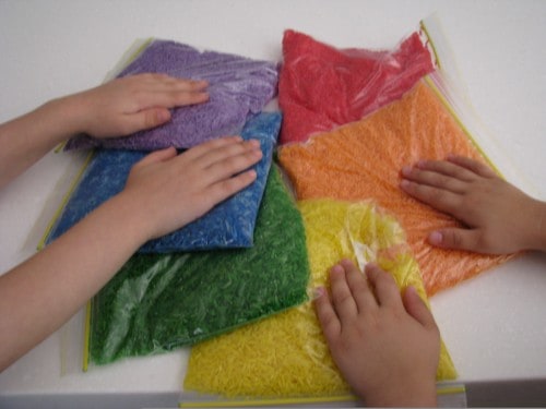 How to Colour Rice for Sensory Play | Learning 4 Kids