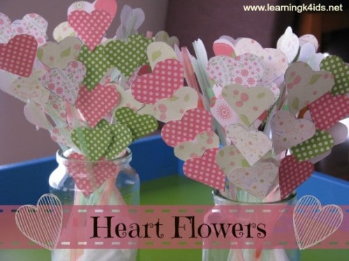 Heart Flowers | Learning 4 Kids