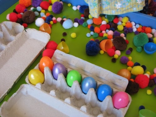 Easter Sensory Play Table | Learning 4 Kids