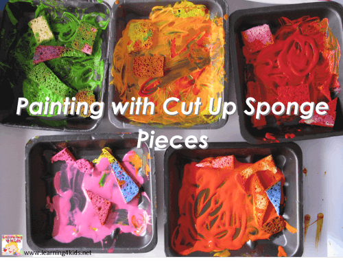 Sponge Painting | Learning 4 Kids