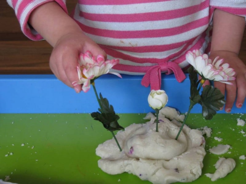 Create a Spring Play Dough Garden | Learning 4 Kids