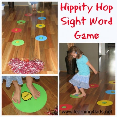 Hippity Hop Sight Word Game | Learning 4 Kids