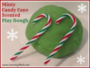 Minty Candy Cane Christmas Play Dough | Learning 4 Kids