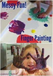 MESSY FUN WITH FINGER PAINTING | Learning 4 Kids
