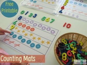 Printable Counting Mats | Learning 4 Kids