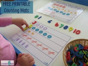 Printable Counting Mats | Learning 4 Kids
