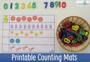 Printable Counting Mats | Learning 4 Kids