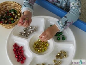 Sorting Christmas Bells | Learning 4 Kids