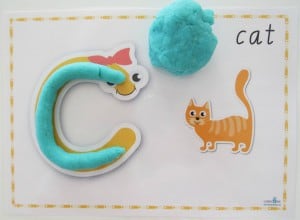 Alphabet Play Dough Mats Standard Print | Learning 4 Kids