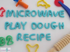 Microwave Play Dough Recipe | Learning 4 Kids
