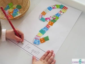 Q is for Quilt Letter Q Activity | Learning 4 Kids
