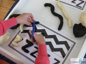 Zig Zag Zebra Play Dough | Learning 4 Kids