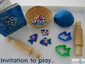 The Rainbow Fish Play Dough Activity | Learning 4 Kids