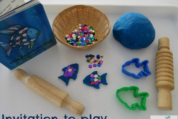 The Rainbow Fish Play Dough Activity | Learning 4 Kids