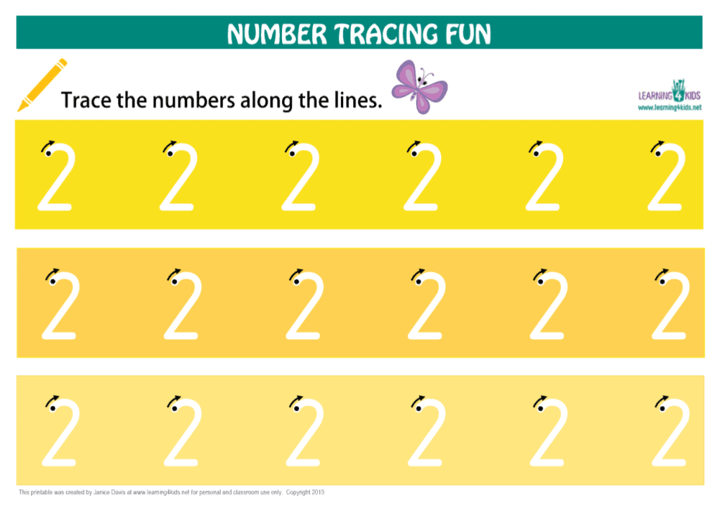 Number Tracing Mats | Learning 4 Kids