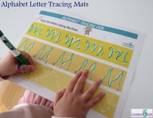 Printable Alphabet Letter Tracing Mats | Learning 4 Kids