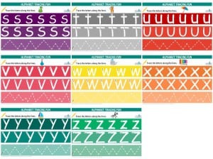 Alphabet Letters Tracing Mats Standard Print | Learning 4 Kids