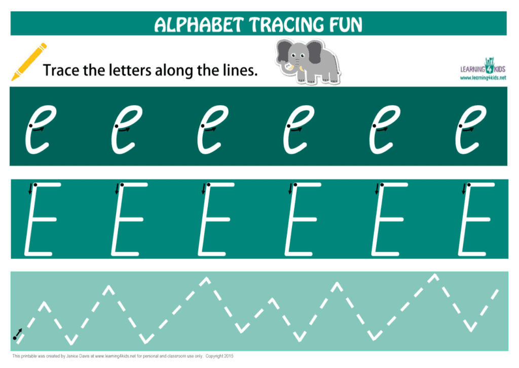 Alphabet Letters Tracing Mats Cursive Print | Learning 4 Kids