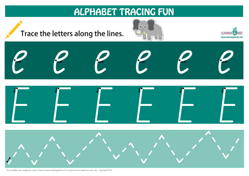 Alphabet Letters Tracing Mats Cursive Print | Learning 4 Kids