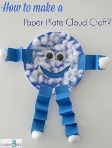 Paper Plate Cloud Craft | Learning 4 Kids