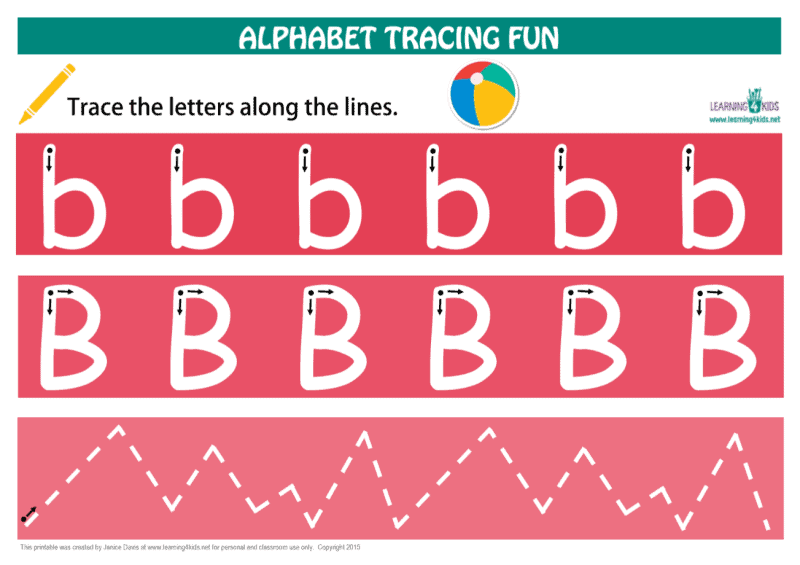 Alphabet Letters Tracing Mats Standard Print | Learning 4 Kids