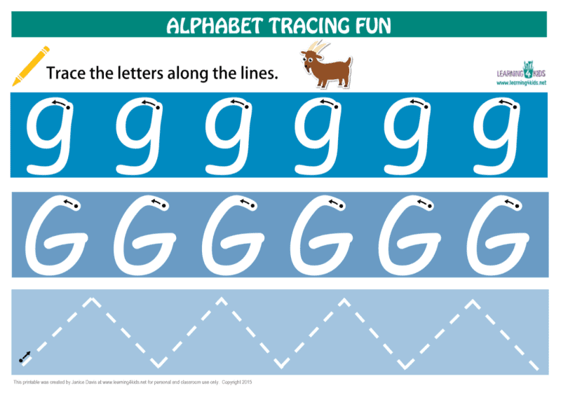 Number & Letters Tracing Mats Standard Print | Learning 4 Kids