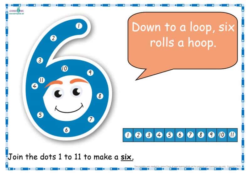 Dot-to-Dot Number Rhyme Charts (Standard Print) | Learning 4 Kids
