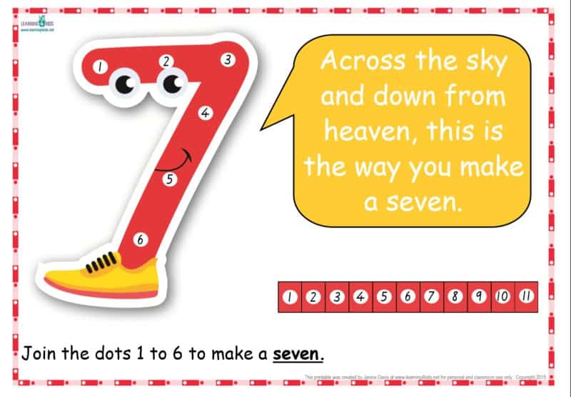 Dot-to-Dot Number Rhyme Charts (Standard Print) | Learning 4 Kids