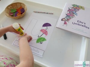 U is for Umbrella Letter U Activity | Learning 4 Kids