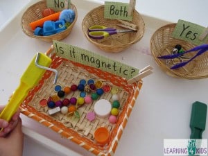 Sorting and Exploring Materials - Magnets | Learning 4 Kids
