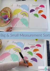 Big and Small Measurement Sort | Learning 4 Kids