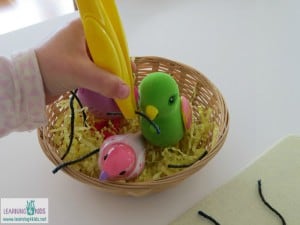 Fine Motor Fun Feeding the Birds | Learning 4 Kids