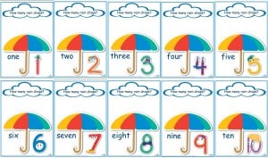 Counting Raindrops Printable Maths Games and Activities (Standard Print ...