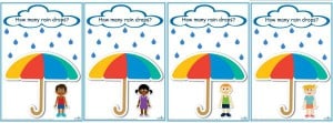 Counting Raindrops Printable Maths Games and Activities (Standard Print ...