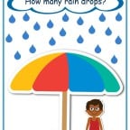 Counting Raindrops Printable Maths Games and Activities (Standard Print ...
