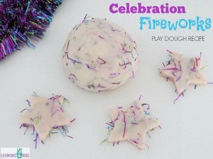 Celebration Fireworks Play Dough Recipe | Learning 4 Kids