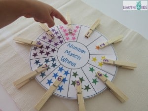 Free Printable Number Match Counting Wheel | Learning 4 Kids