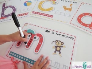 Printable Dot to Dot Alphabet Letter Charts | Learning 4 Kids