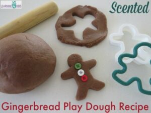 Scented Gingerbread Play Dough Recipe | Learning 4 Kids