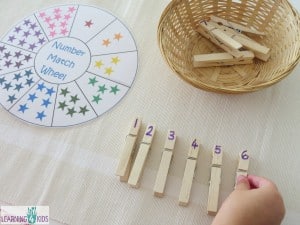 Free Printable Number Match Counting Wheel | Learning 4 Kids