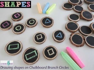 DIY Chalkboard Branch Circles | Learning 4 Kids
