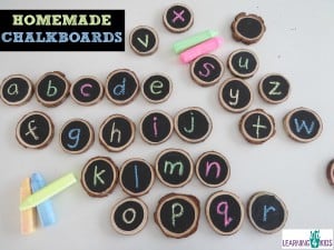 DIY Chalkboard Branch Circles | Learning 4 Kids