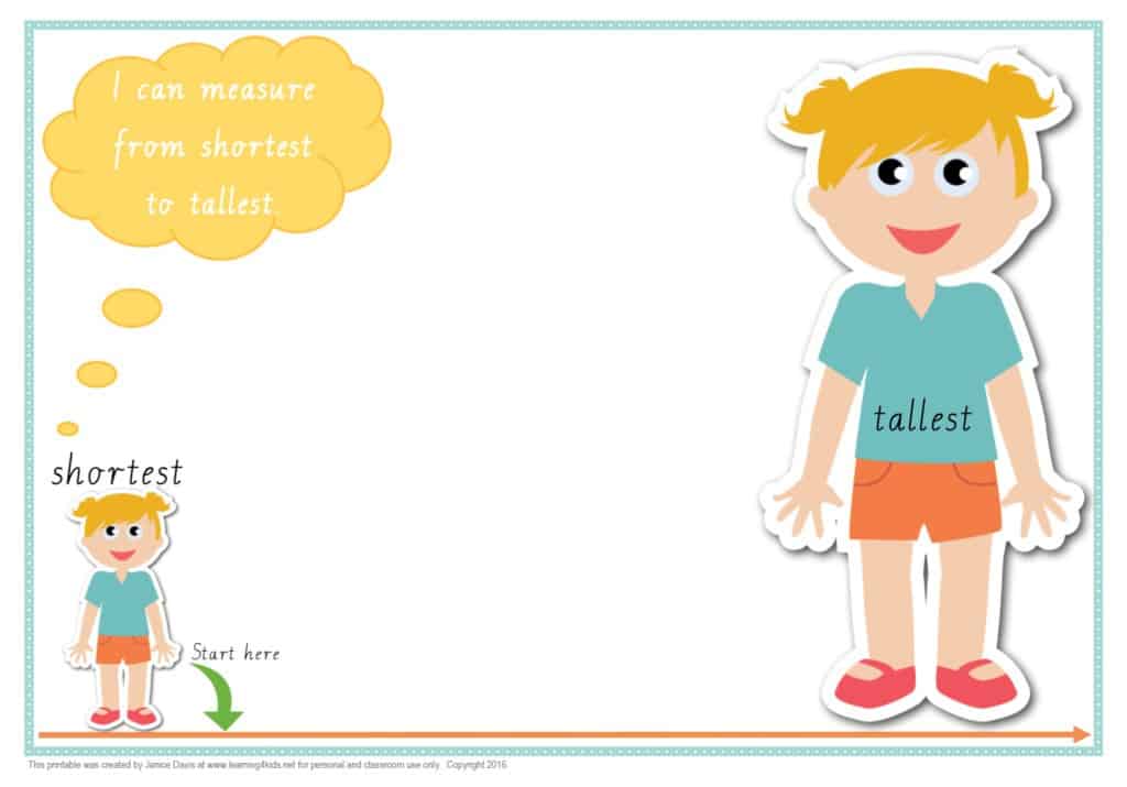 Printable Measurement Activity Mats (CURSIVE PRINT) | Learning 4 Kids