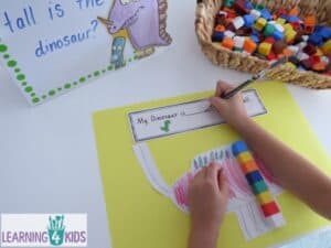 Measurement Length Activity – The Really Big Dinosaur | Learning 4 Kids