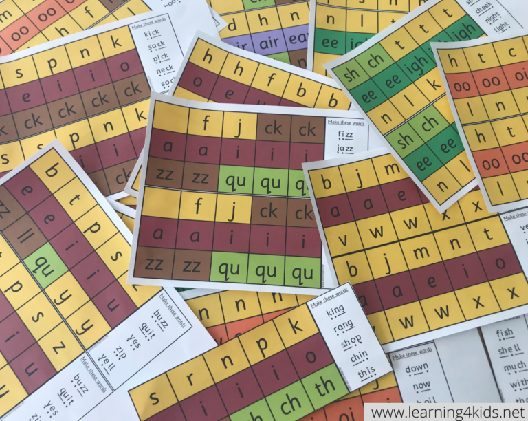 Letter Sounds Cut and Paste Activity | Learning 4 Kids