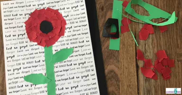 ANZAC Day Poppy Activity | Learning 4 Kids