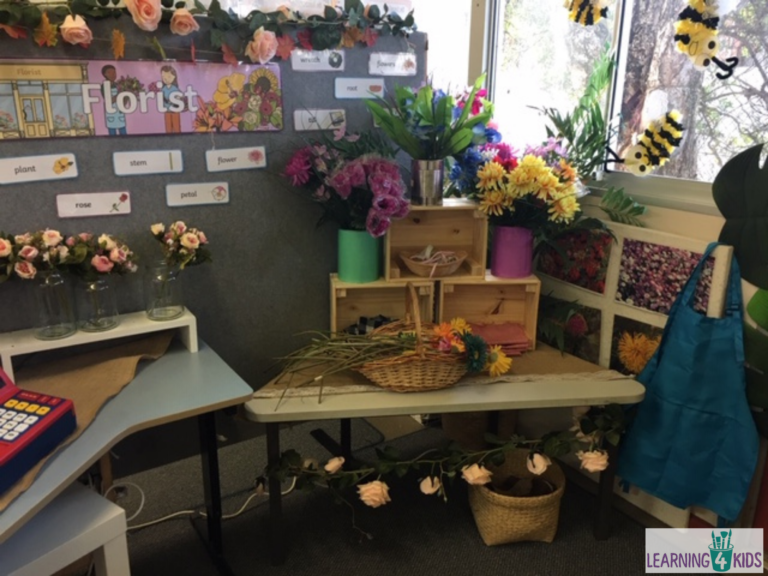 How to Set Up a Role Play Flower Shop? | Learning 4 Kids
