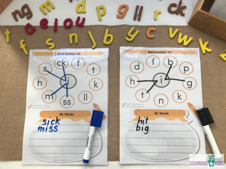 Letters and Sounds Word Builder Phase 2 Bundle | Learning 4 Kids